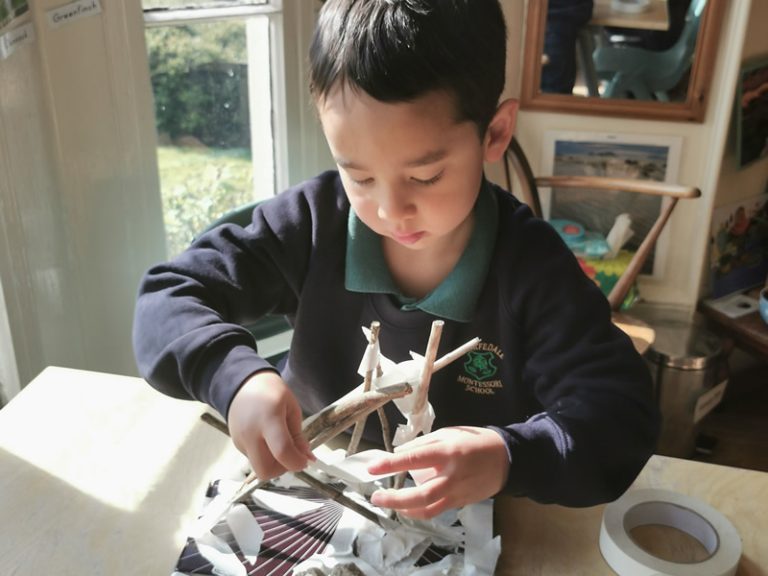 child model making - Wharfedale Montessori School and College